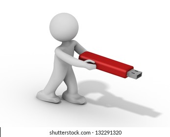 3d Man Carry Red Stamp 스톡 일러스트 100520848 | Shutterstock