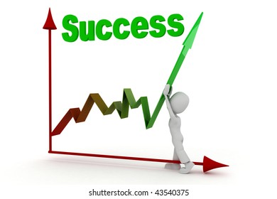 3d Man Pushing Progress Bar Stock Illustration 43540375 | Shutterstock