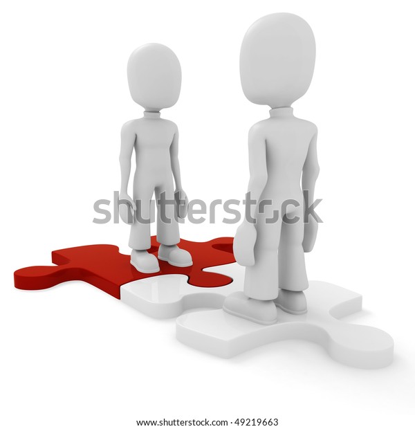 3d Man Puzzle Piece Stock Illustration 49219663 | Shutterstock