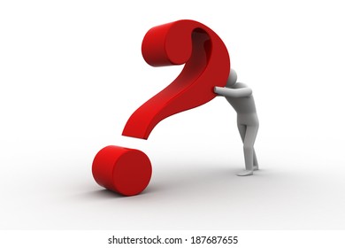 3d Man Question Mark Stock Illustration 187687655 | Shutterstock