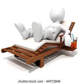 3d Man Relaxing Stock Illustration 44972848 | Shutterstock