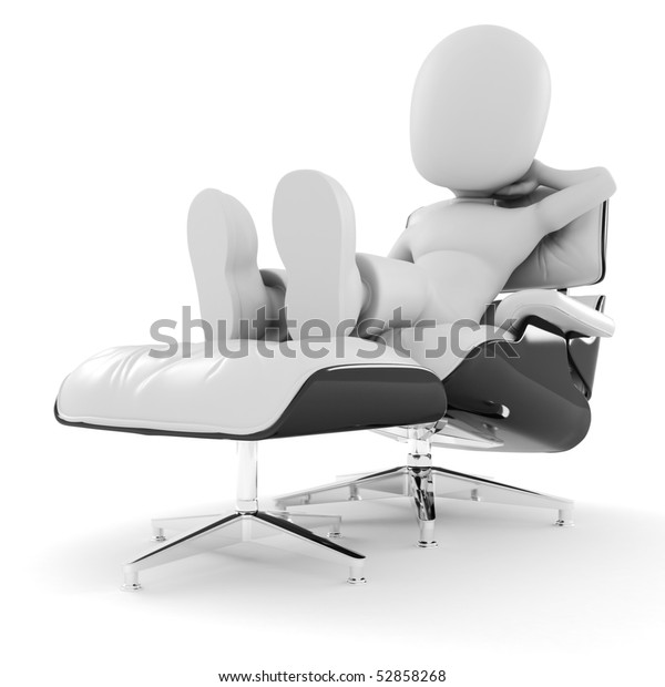 3d Man Relaxing Stock Illustration 52858268 | Shutterstock