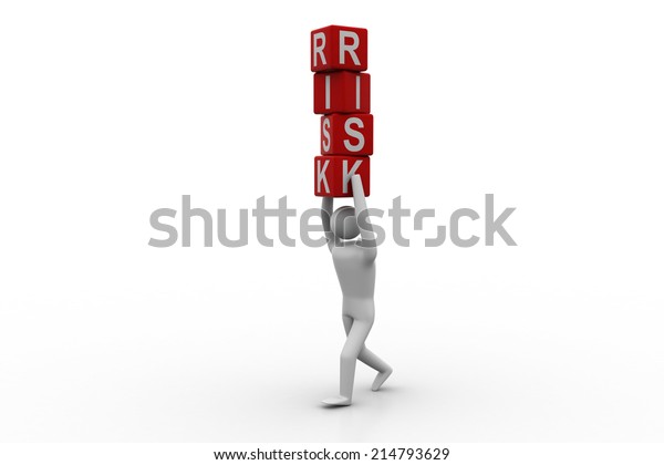 3d Man Risk Problem Stock Illustration 214793629 | Shutterstock