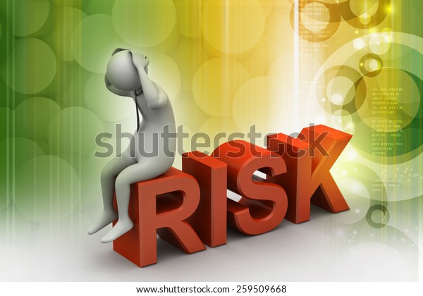 3d Man Risk Problem Stock Illustration 259509668 | Shutterstock