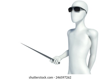 3d Man Showing Side Stock Illustration 246597262 | Shutterstock