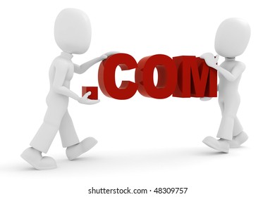 3d Man Teamwork Stock Illustration 48309757 | Shutterstock