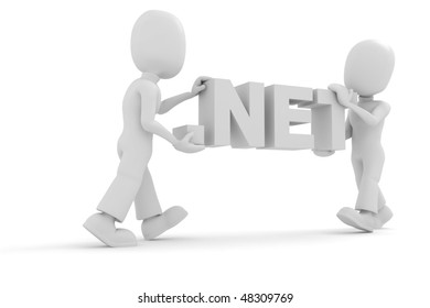 3d Man Teamwork Stock Illustration 48309763 | Shutterstock