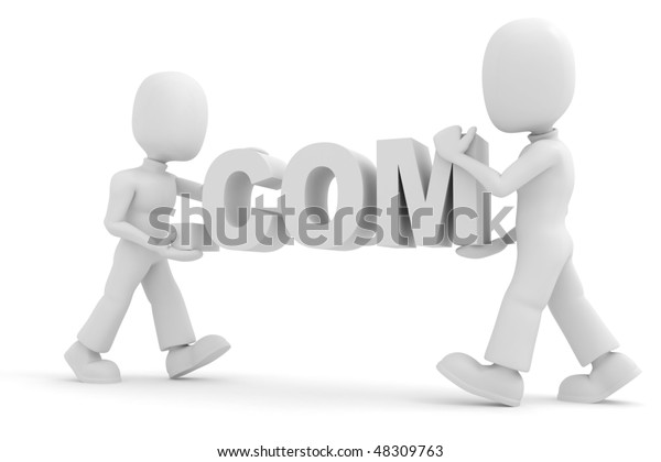 3d Man Teamwork Stock Illustration 48309763 | Shutterstock