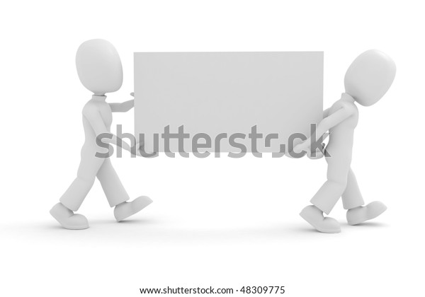 3d Man Teamwork Stock Illustration 48309775 | Shutterstock