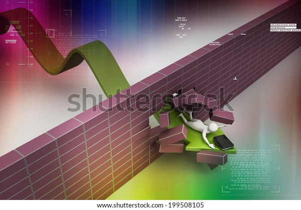 3d Man Trouble Stock Illustration 199508105 | Shutterstock