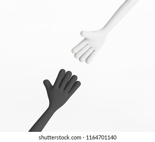 3d Man Trying Help Another Man Stock Illustration 1164701140 | Shutterstock