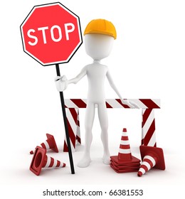 6,428 3d man stop Images, Stock Photos & Vectors | Shutterstock