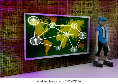 3d Man World Map Stock Illustration 181243169 | Shutterstock