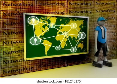 3d Man World Map Stock Illustration 181243175 | Shutterstock