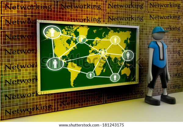 3d Man World Map 库存插图 181243175 | Shutterstock