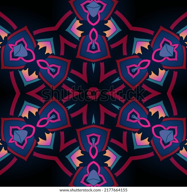 3d Mandalika Batik Pattern Design Stock Illustration 2177664155 ...