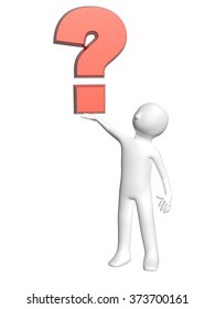 White Dummy Question Mark Isolated On: ภาพประกอบสต็อก 655756846 ...