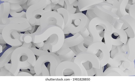 3d Many Question Marks Render On Stock Illustration 1981828850 ...