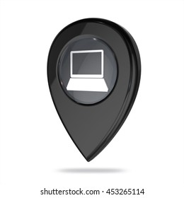 3d Map Point Icons Stock Illustration 453265114 | Shutterstock