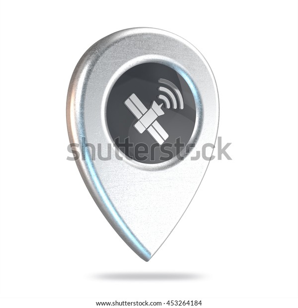 3d Map Point Icons Stock Illustration 453264184