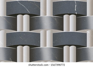 3d Marble Elevation Wall Decorative Tiles Stock Illustration 1567398772 ...