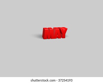 3d May Red Stock Illustration 37254193 | Shutterstock