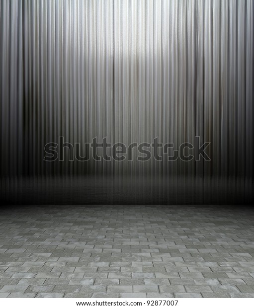 3d Metal Panels Wall Grey Texture Stock Illustration 92877007 ...