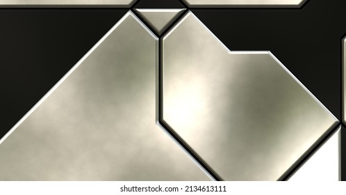 3d Metallic Texture Spaceship Pattern Surface Stock Illustration ...