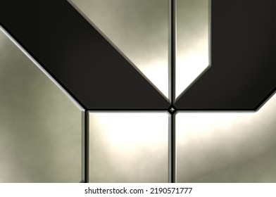 3d Metallic Texture Spaceship Pattern Surface Stock Illustration ...
