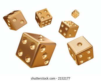3d Model Cube Game Made Gold 스톡 일러스트 2152177 | Shutterstock