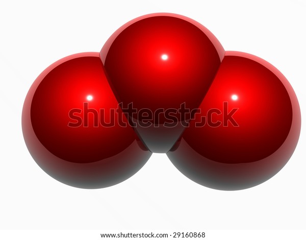 3d Model Ozone Molecule Stock Illustration 29160868 | Shutterstock