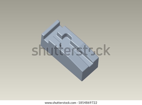 3d Model Perspective Geometry Modeling Appearance Stock Illustration ...
