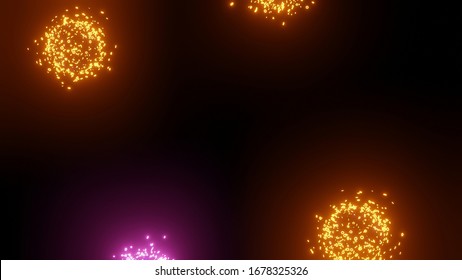 3d Model Render Particle System Physics Stock Illustration 1678325452 ...