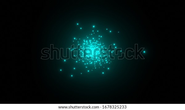 3d Model Render Particle System Physics 库存插图 1678325233 | Shutterstock