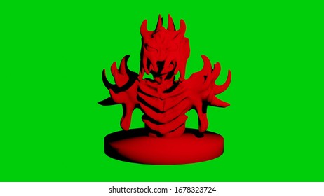 3d Model Render Red Grasshopper Man Stock Illustration 1678323724