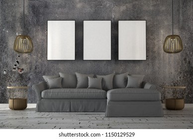3d Model Rendering Inteior Design Modern Stock Illustration 1150129529 ...