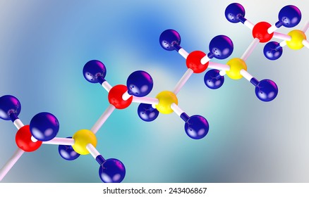 3d Molecular Structure Stock Illustration 243406888 | Shutterstock