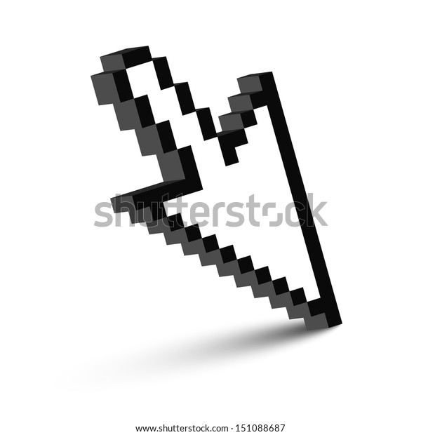 3d Mouse Arrow Cursor Shadow Raster 스톡 일러스트 151088687 | Shutterstock