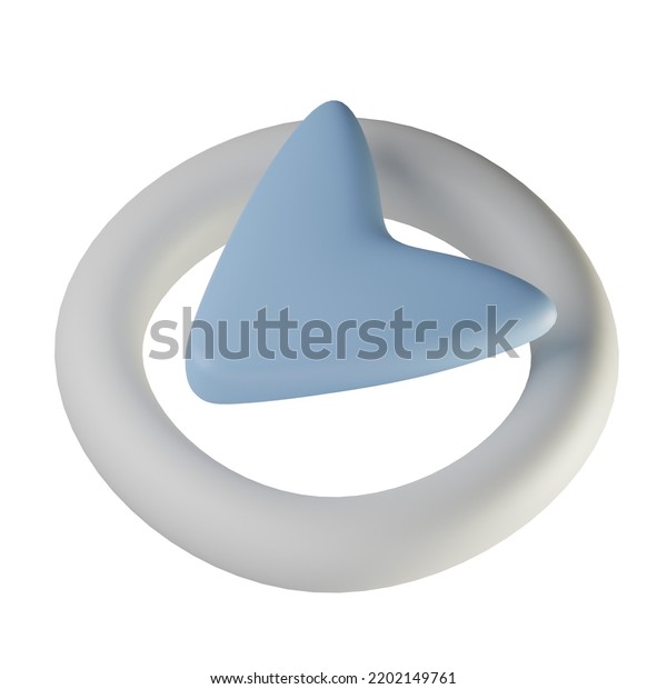 3d Navigation Icon Illustration Render Stock Illustration 2202149761 ...