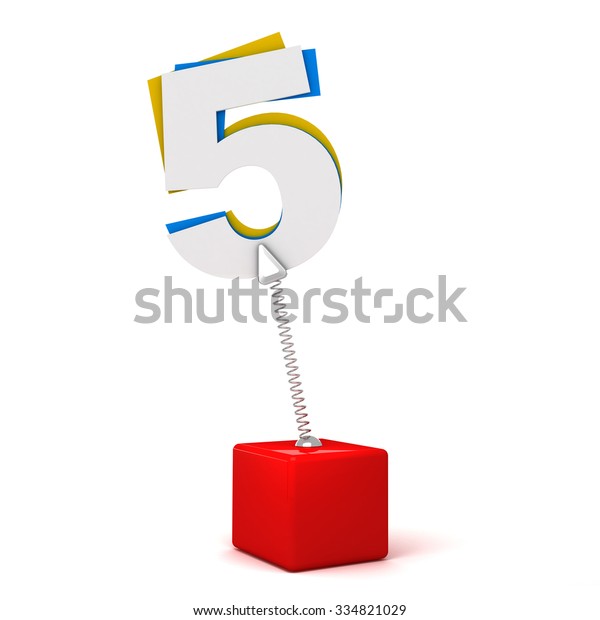 3d Number 5 Five Reminder Paper Stock Illustration 334821029 | Shutterstock
