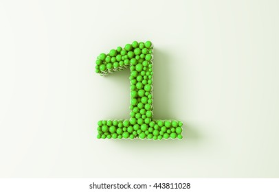3d Number One 3d Rendering Stock Illustration 443811028 | Shutterstock