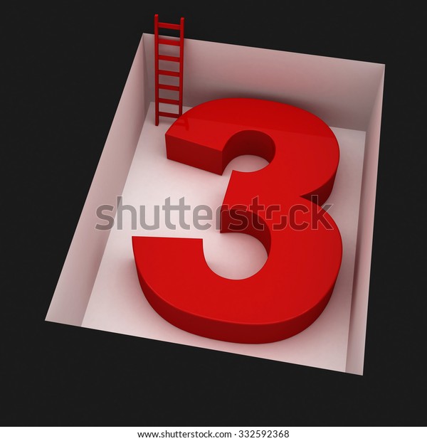 3d Number Pit Down Floor Stairs Stock Illustration 332592368 | Shutterstock