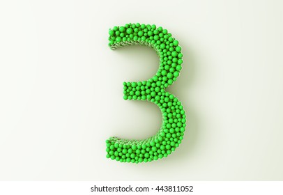 3d Number Three 3d Rendering Stock Illustration 443811052 | Shutterstock
