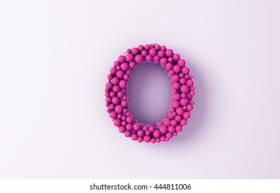3d Number Zero Balls 3d Rendering Stock Illustration 444810979 ...
