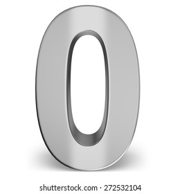 3d Number Zero Threedimensional Shape Stock Illustration 272532104