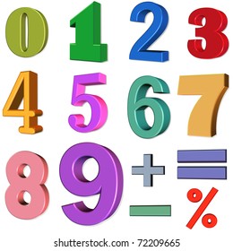 3d Numbers Stock Illustration 72209665 | Shutterstock