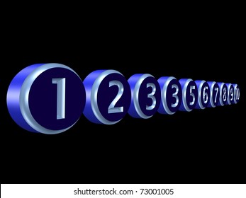 3d Numbers Stock Illustration 73001005 | Shutterstock