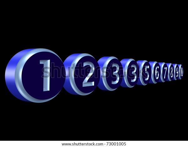 3d Numbers Stock Illustration 73001005 | Shutterstock