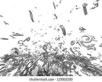 3d Numbers Exploded Stock Illustration 133001030 | Shutterstock