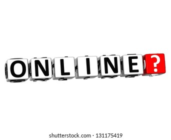 3d Online Button Click Here Block 스톡 일러스트 131175419 | Shutterstock